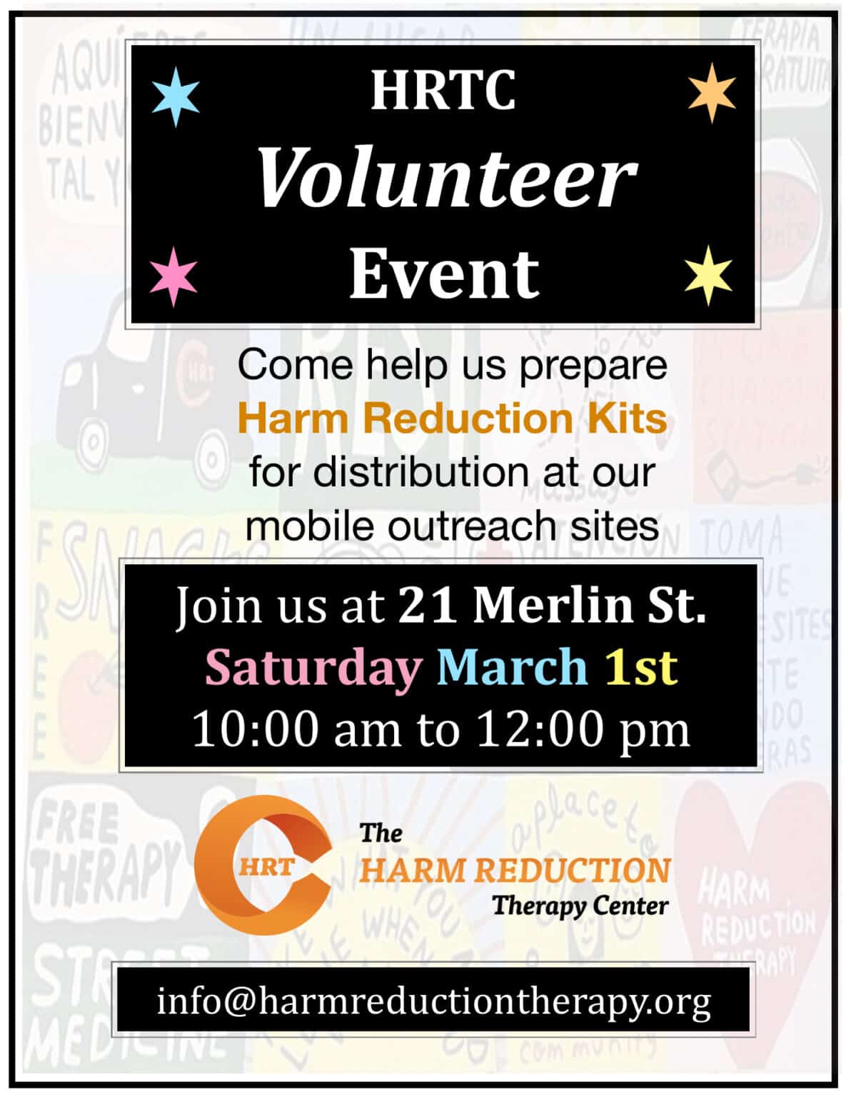 Volunteer with us - HRTC - Harm Reduction Therapy Center